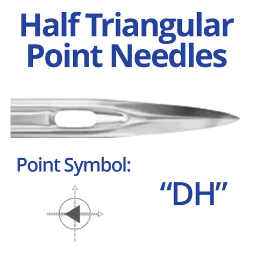 Schmetz 190 DH Half Triangular Point Industrial Sewing Machine Needles ...